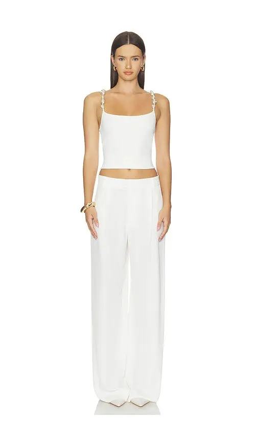 Cult Gaia Praia Embellished Strap Top