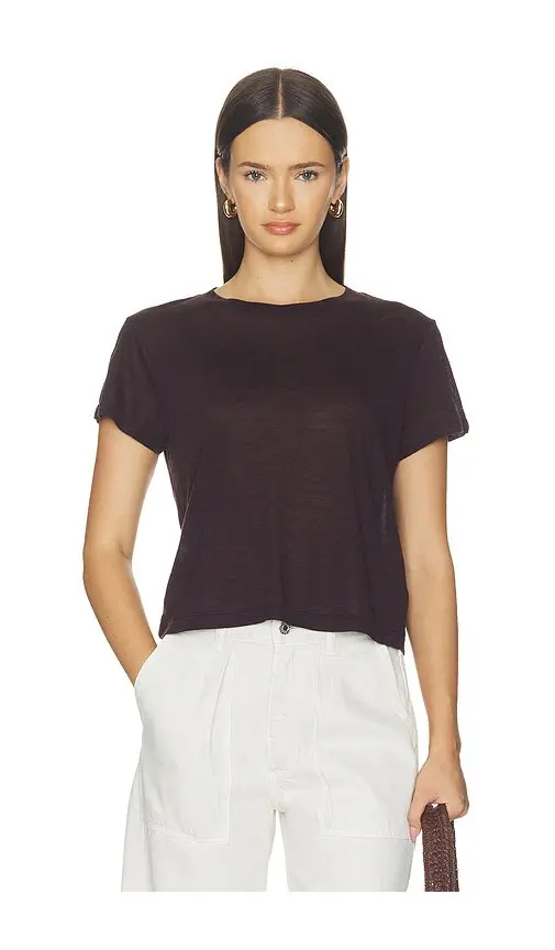 AGOLDE Adine Tee In . Also - Brown