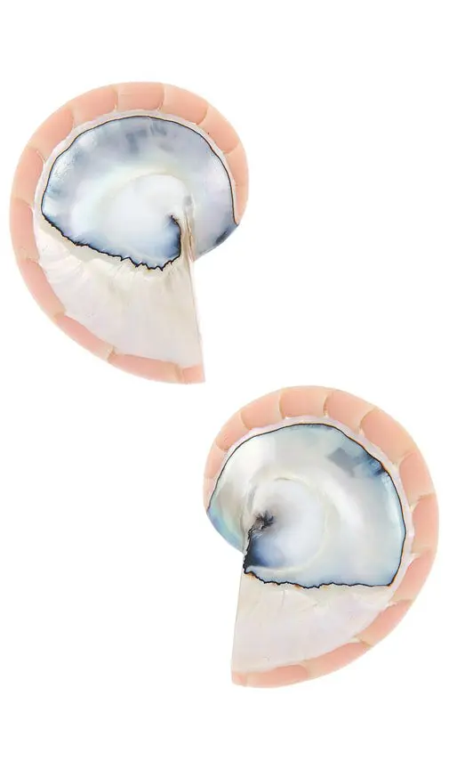 JULIETTA X Revolve Nautilus Earrings - White
