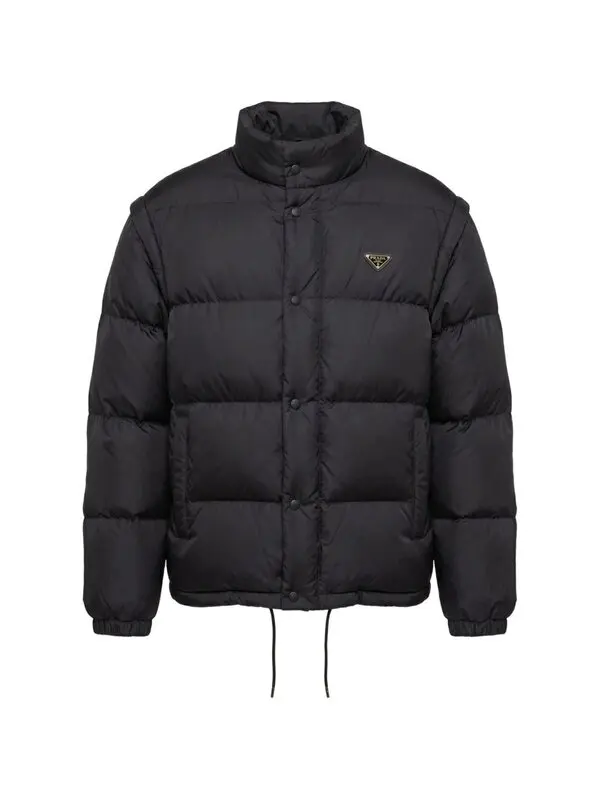 Prada Re-nylon Short Down Jacket - Black