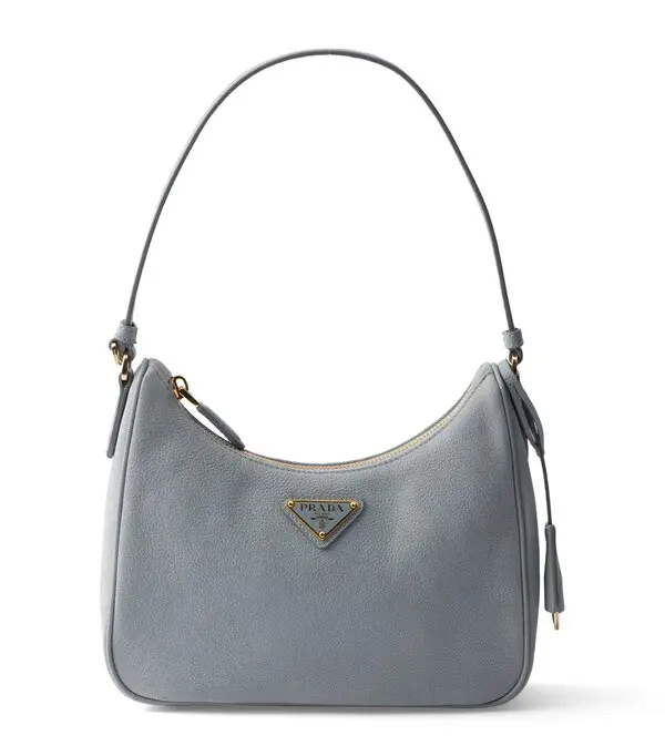 Prada Leather Re-edition 2005 Shoulder Bag - Turquoise