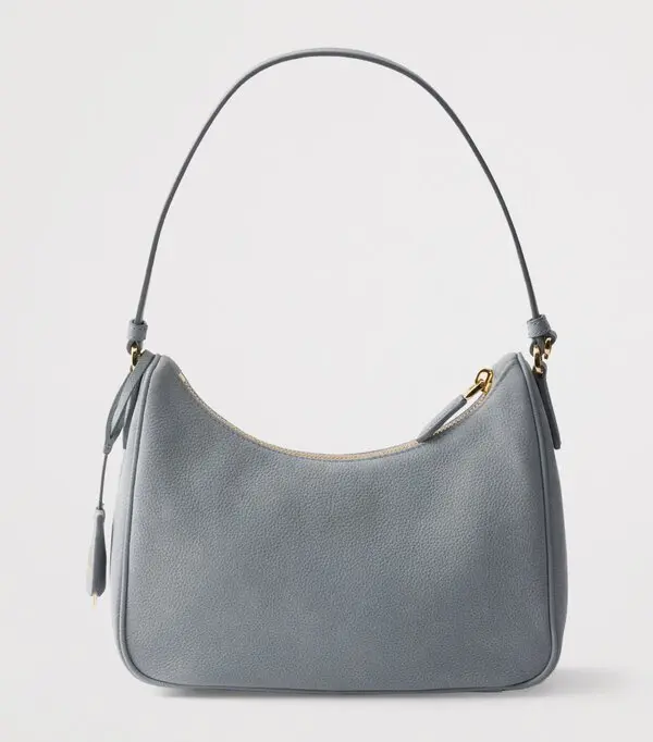 Prada Leather Re-edition 2005 Shoulder Bag - Turquoise