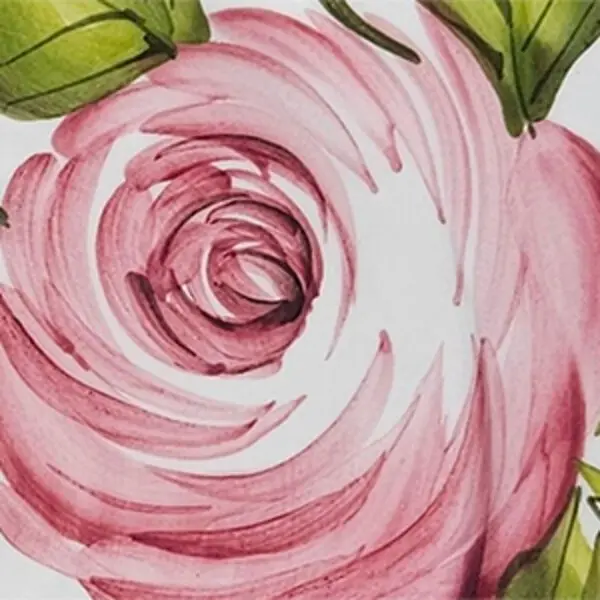 LES-OTTOMANS Ceramic The Roses Plate