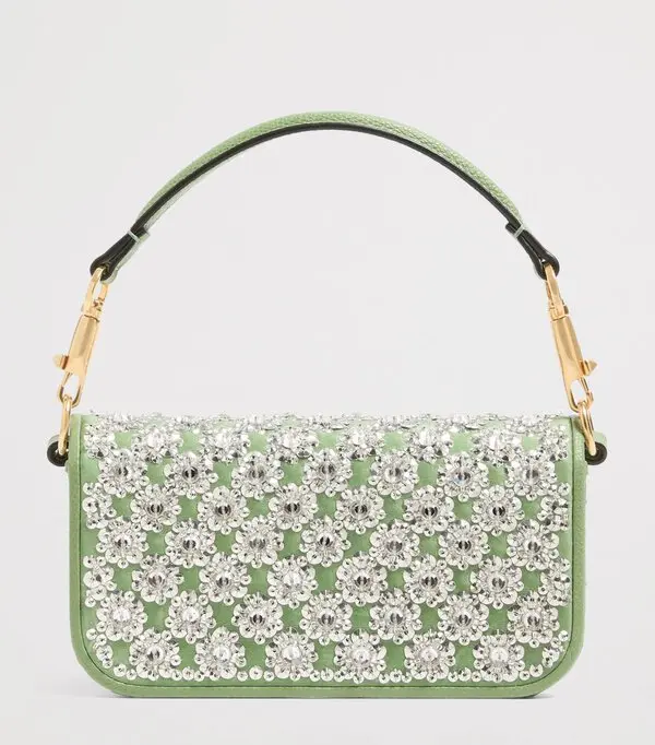 Valentino Garavani Embellished Locò Shoulder Bag