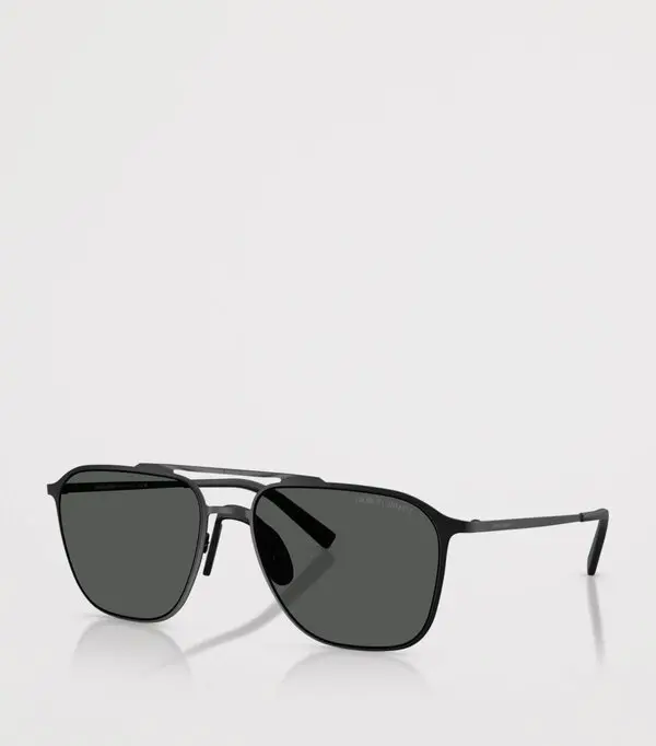 Giorgio Armani Metal Aviator Sunglasses