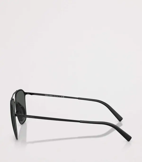 Giorgio Armani Metal Aviator Sunglasses