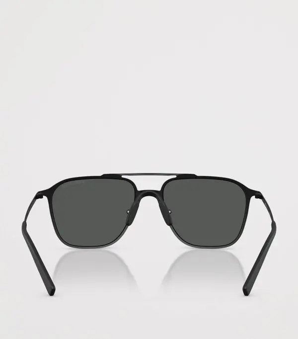Giorgio Armani Metal Aviator Sunglasses