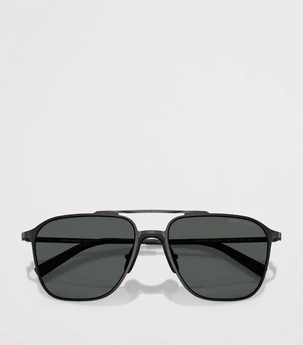 Giorgio Armani Metal Aviator Sunglasses