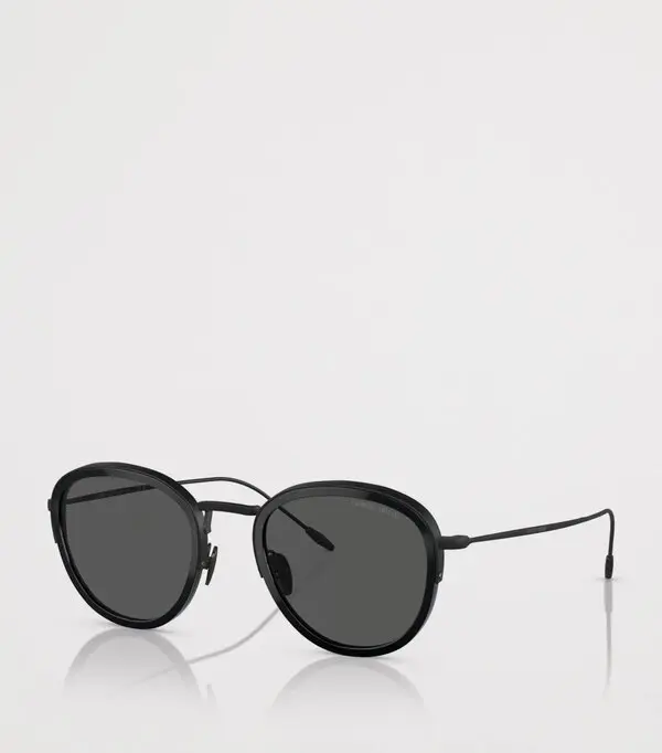 Giorgio Armani Metal Round Sunglasses
