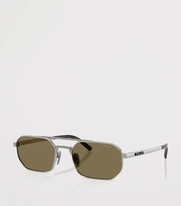 Prada Metal Irregular Sunglasses