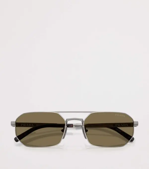 Prada Metal Irregular Sunglasses
