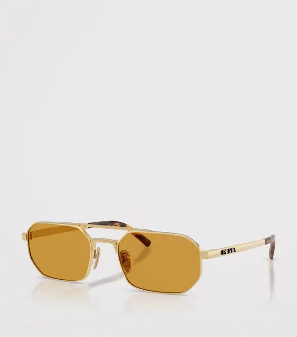 Prada Metal Irregular Sunglasses