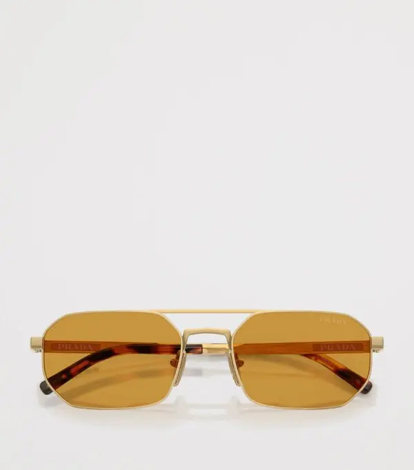 Prada Metal Irregular Sunglasses