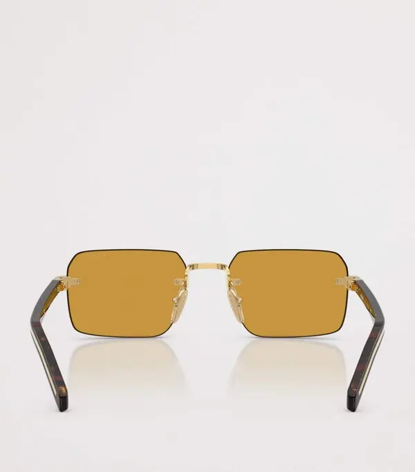 Prada Rimless Rectangle Sunglasses