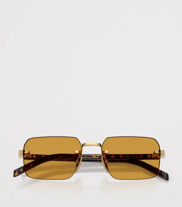 Prada Rimless Rectangle Sunglasses