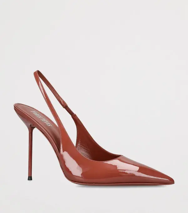 Paris Texas Patent Leather Lidia Slingback Pumps 105 - Pink