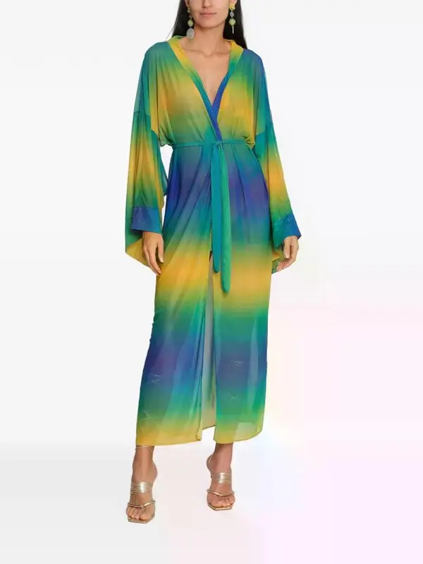 AMIR SLAMA X Tati Barbieri Gradient-effect Beach Cover-up