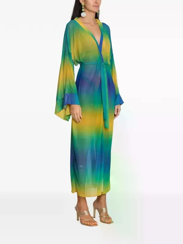 AMIR SLAMA X Tati Barbieri Gradient-effect Beach Cover-up