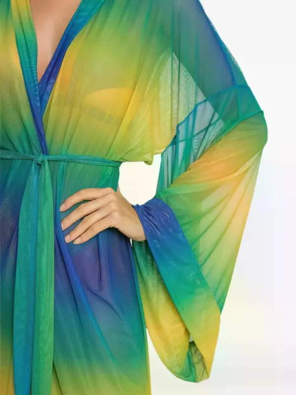 AMIR SLAMA X Tati Barbieri Gradient-effect Beach Cover-up