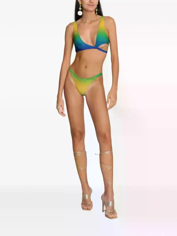 AMIR SLAMA X Tati Barbieri Ombré Panelled Bikini