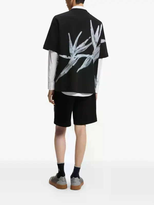 Hugo Logo-embroidered Oversized T-shirt