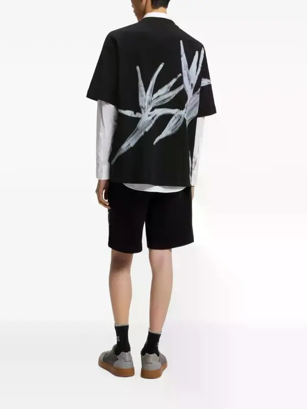 Hugo Logo-embroidered Oversized T-shirt