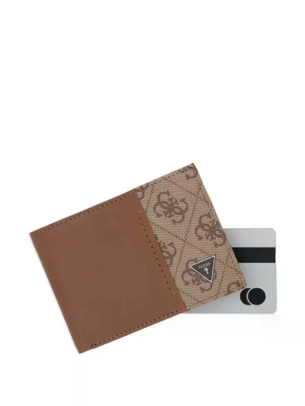 Guess Milano Logo-print Wallet - Neutrals