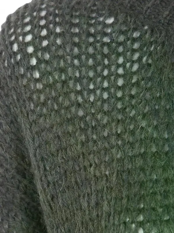 NUUR Open-knit Round-neck Sweater