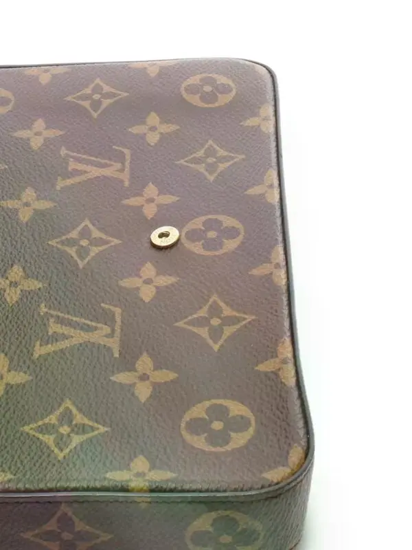 LOUIS VUITTON Monogram Félicie Pochette Clutch Bag - Brown