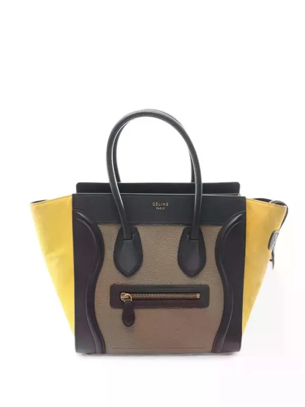 Celine 2000s Micro Luggage Tote Bag - Black