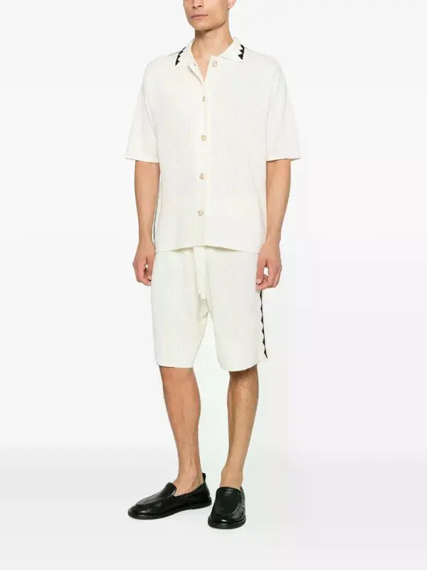Commas Triangle-embroidered Shirt