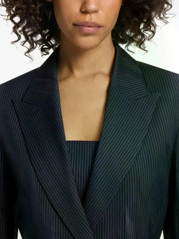 Hugo Pinstripe-print Belted Blazer