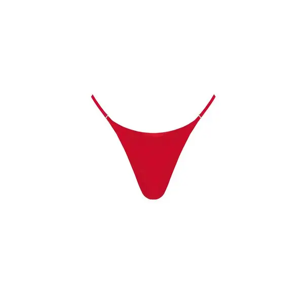 MONARCH Eva Bikini Bottom With Adjustable Strap - Red