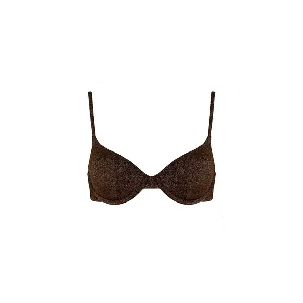 MONARCH Stella Underwire Bikini Top Bronze Metallic - Brown