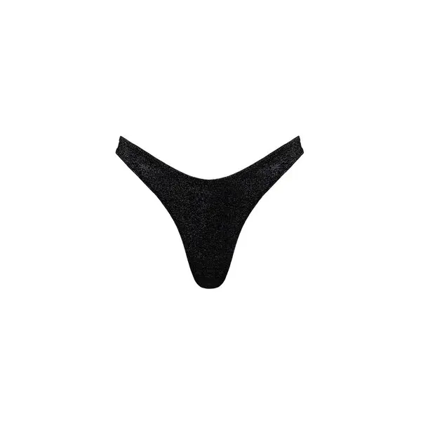 MONARCH Gisele High Hip Bottom Metallic - Black