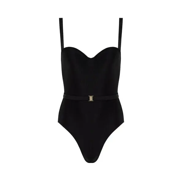 MONARCH Lena Belted One Piece - Black