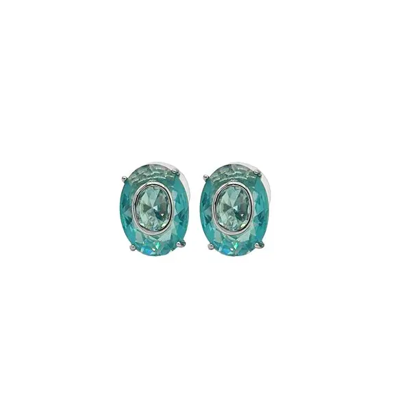 MONARCH Crystal Stud Earrings - Blue