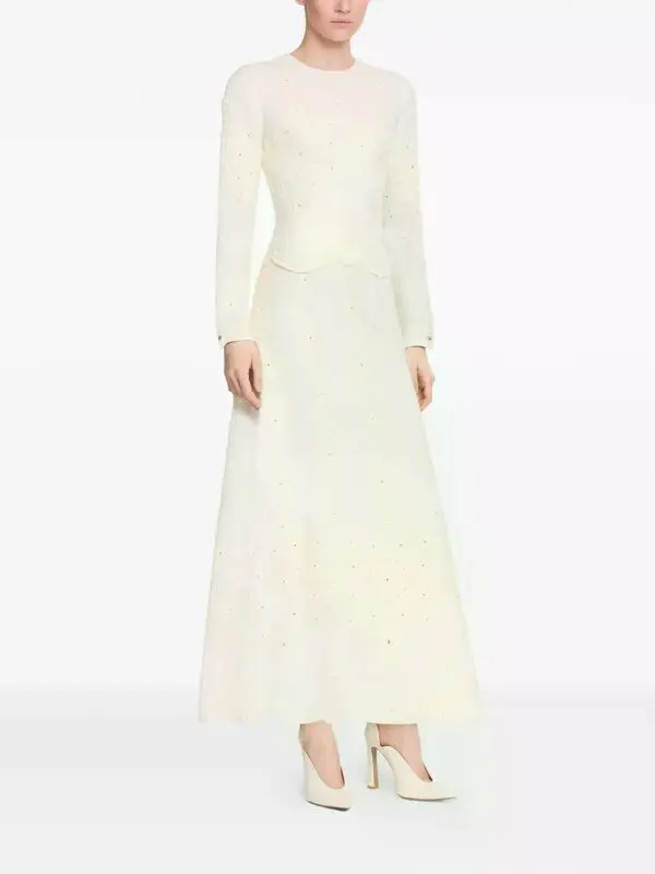 Elie Saab Crew-neck Maxi Dress