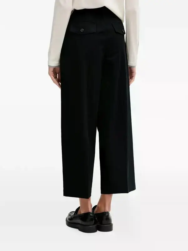 BENETTON Button-flap Wide-leg Trousers