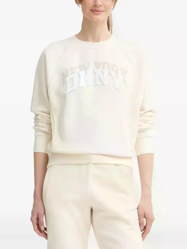 Dkny Logo-patch Raglan-sleeve Sweatshirt
