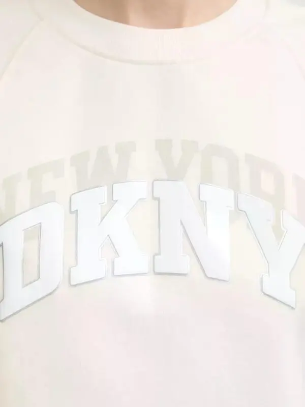 Dkny Logo-patch Raglan-sleeve Sweatshirt