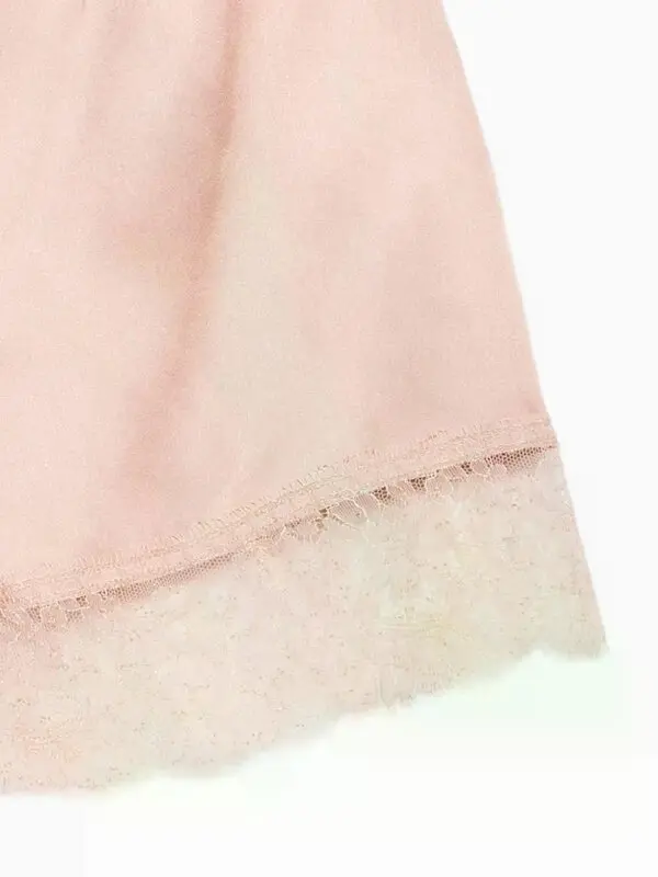 Carine Gilson Lace-trim Pajama Shorts