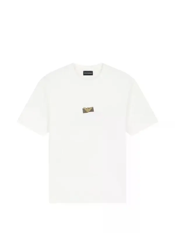 Emporio Armani Logo-patch Short-sleeve T-shirt - White
