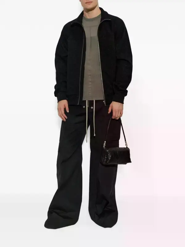 Rick Owens Stand-up Collar Zip-up Sweater