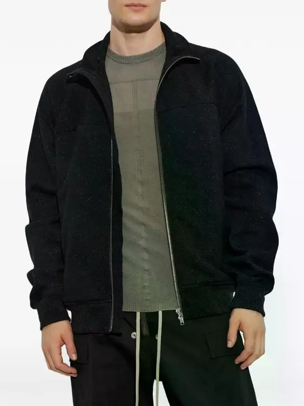 Rick Owens Stand-up Collar Zip-up Sweater