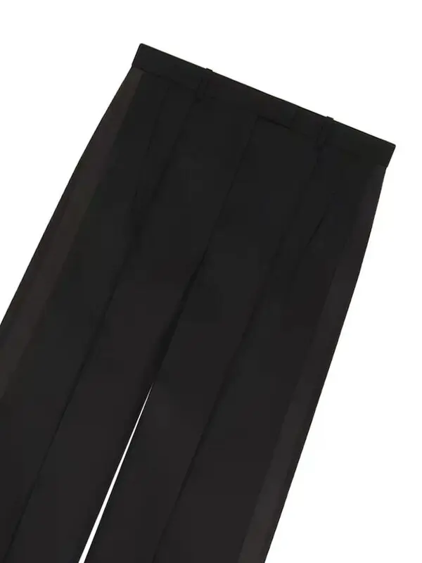 Givenchy Tuxedo Double-pleat Trousers - Black