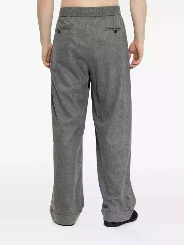 Giorgio Armani Elasticated-waistband Turn-up Trousers