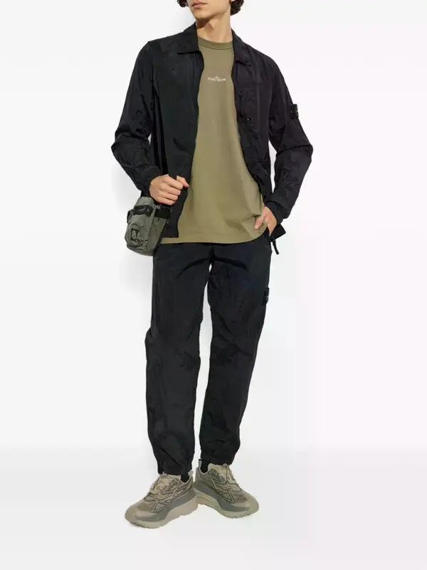 Stone Island Logo-print Long-sleeve T-shirt - Green