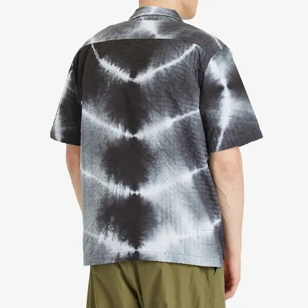 Universal Works Tie Dye Seersucker Camp Shirt