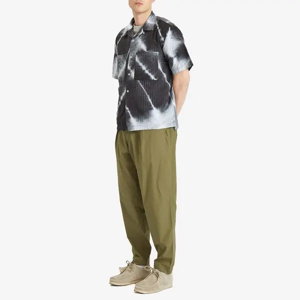 Universal Works Tie Dye Seersucker Camp Shirt